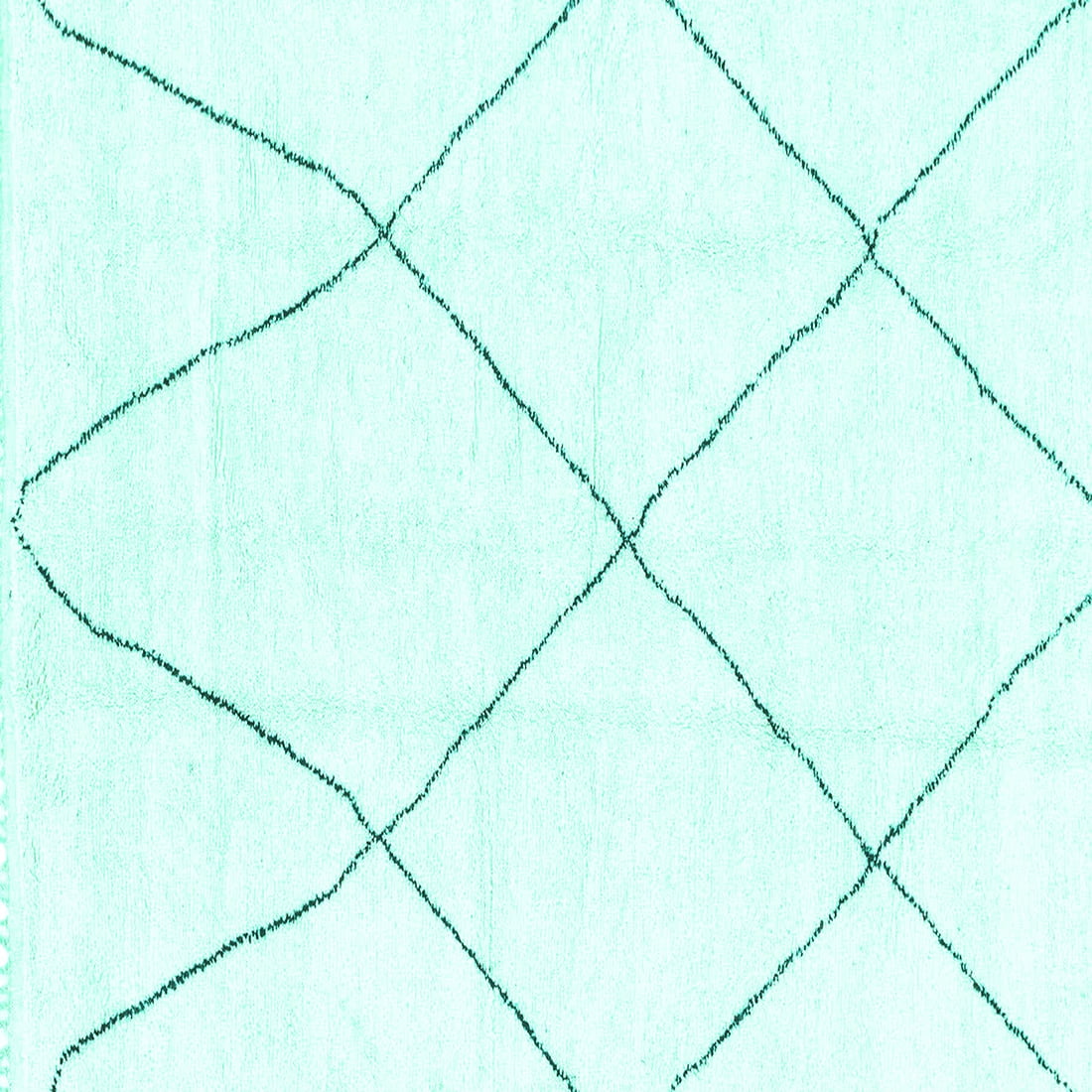 Ahgly Company Indoor Square Solid Turquoise Blue Modern Area Rugs, 5 ...