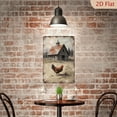Rustic Old Barn with Hen, 8x12 Inches Vintage Tin Sign Wall Art ...