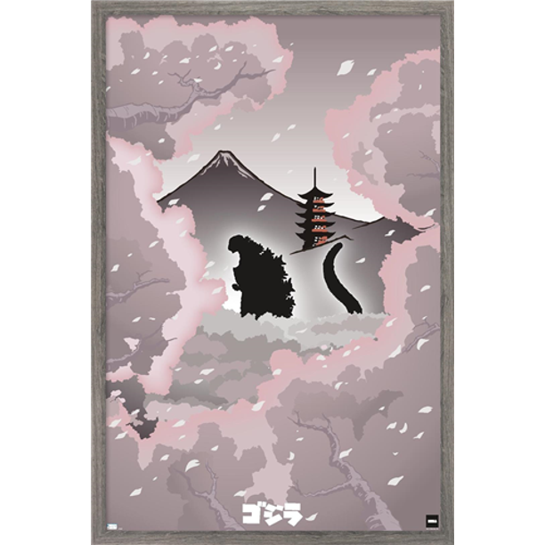 Godzilla - Backdrop Wall Poster, 22.375" x 34", Framed - Walmart.com