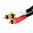 STAR- 3Ft 3 Rca Male To Male Composite Cable Video Stereo Audio Av Tv ...