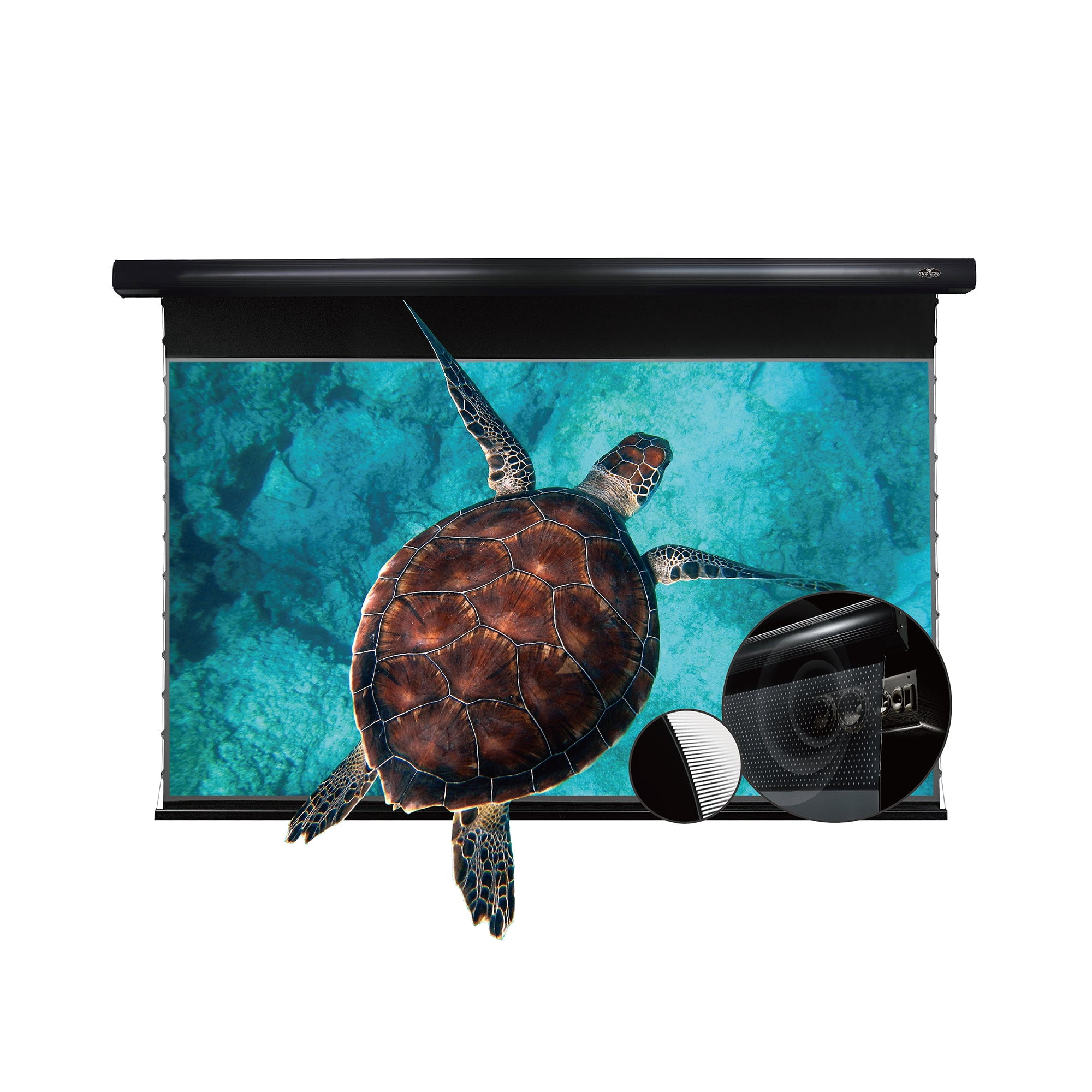 PRO P Slimline Tension Screen With UST ALR P (Ambient Light Rejecting ...