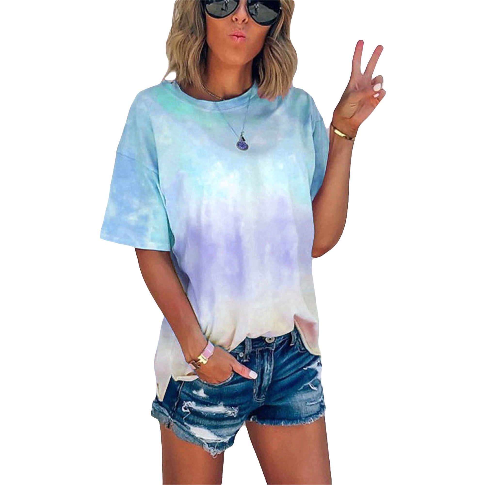 Click here for Himone Plus Size Womens Loose Short Sleeve T-Shirt... prices