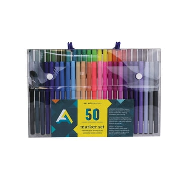 Art Alternatives Illustration Marker, 12-Marker Set with Dual Nibs ...