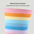 Besolor Womens Thigh High Socks Cute Striped Colorful Over The Knee