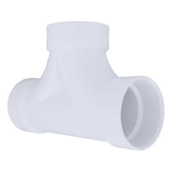 ZoroSelect PVC Two Way Cleanout Tee, Hub, 4 in Pipe Size - Walmart.com