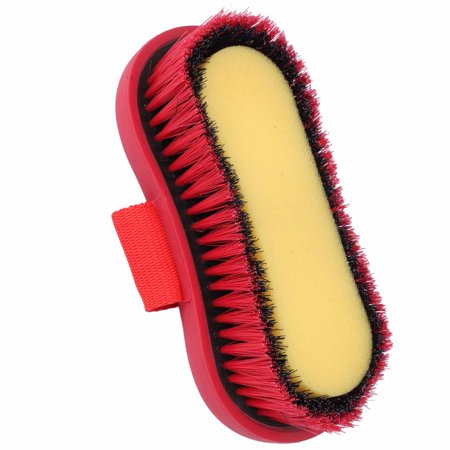Horse Scrubber Brush, Anti Slip Comfort Red Horse Grooming Brush ...