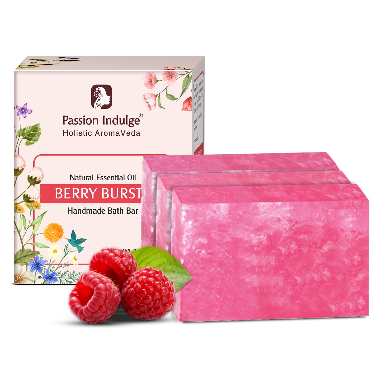 Click here for Passion Indulge Berry Burst Handmade Bath Bar - Na... prices