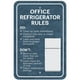 Office Refrigerator Rules Sign - Walmart.com