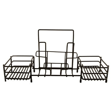 GET Modern Chrome Metal Four Compartment Condiment Caddy Table Caddies ...