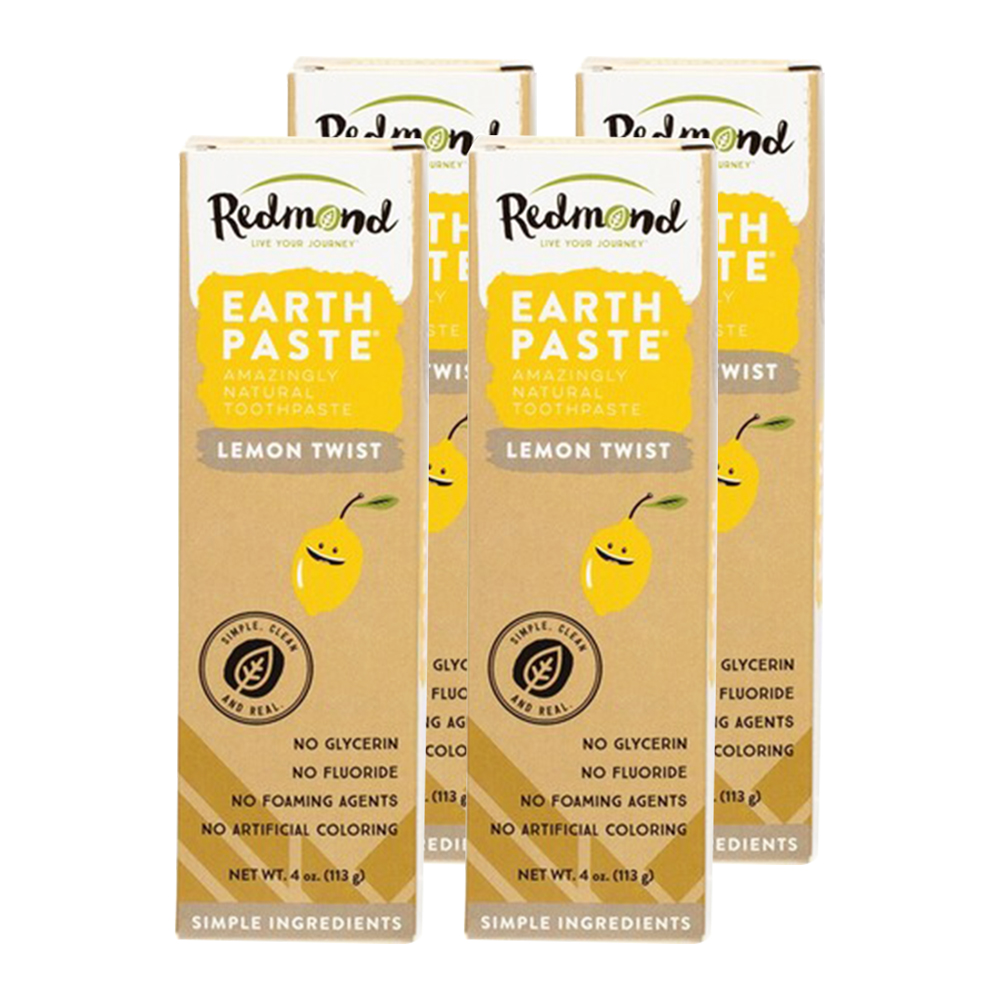 Redmond Earthpaste - Natural Non-Fluoride Toothpaste 4 oz ( 4 Pack ...
