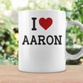 I Heart Aaron I Love Aaron For Aaron Coffee Mugs - Walmart.com