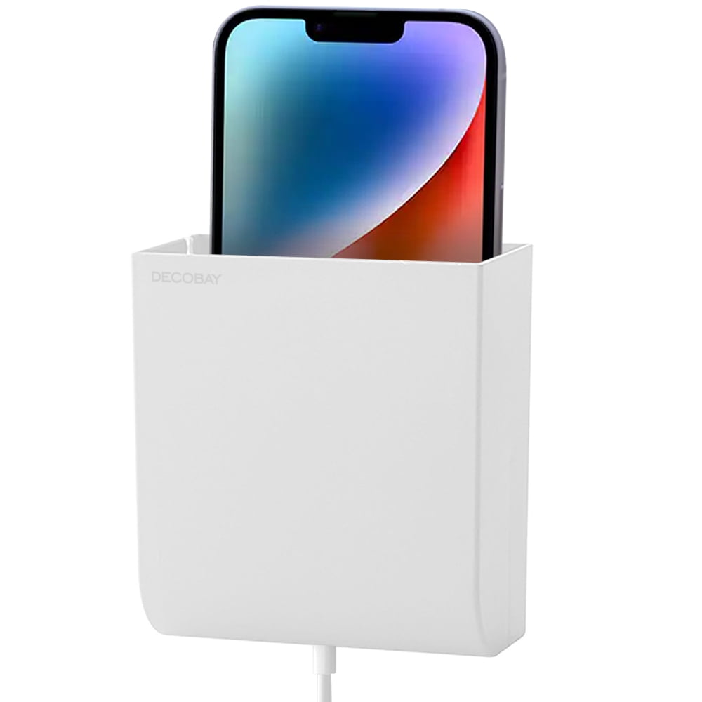 Decobay D4 Wall Mount Phone Holder, Phone Stand with Adhesive and Data ...