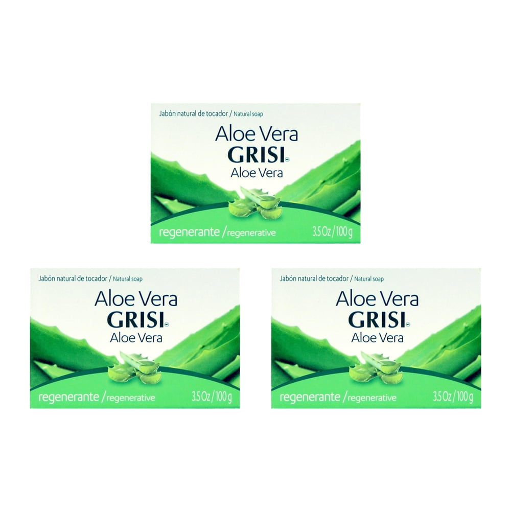 Grisi Aloe Vera Natural Bar Soap. Protects and Moisturizes with Actual ...