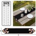 Black Kitchen Chef Table Runner Linen Burlap Table Runner 60 Inches ...