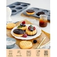 2 Pack Silicone Muffin Pan,Round &Heart Shape Cupcake Pans for Baking 6 ...