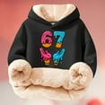 CONZONE Kids Boys Girls 67 Hoodies Number Six Seven Graphic Thick ...