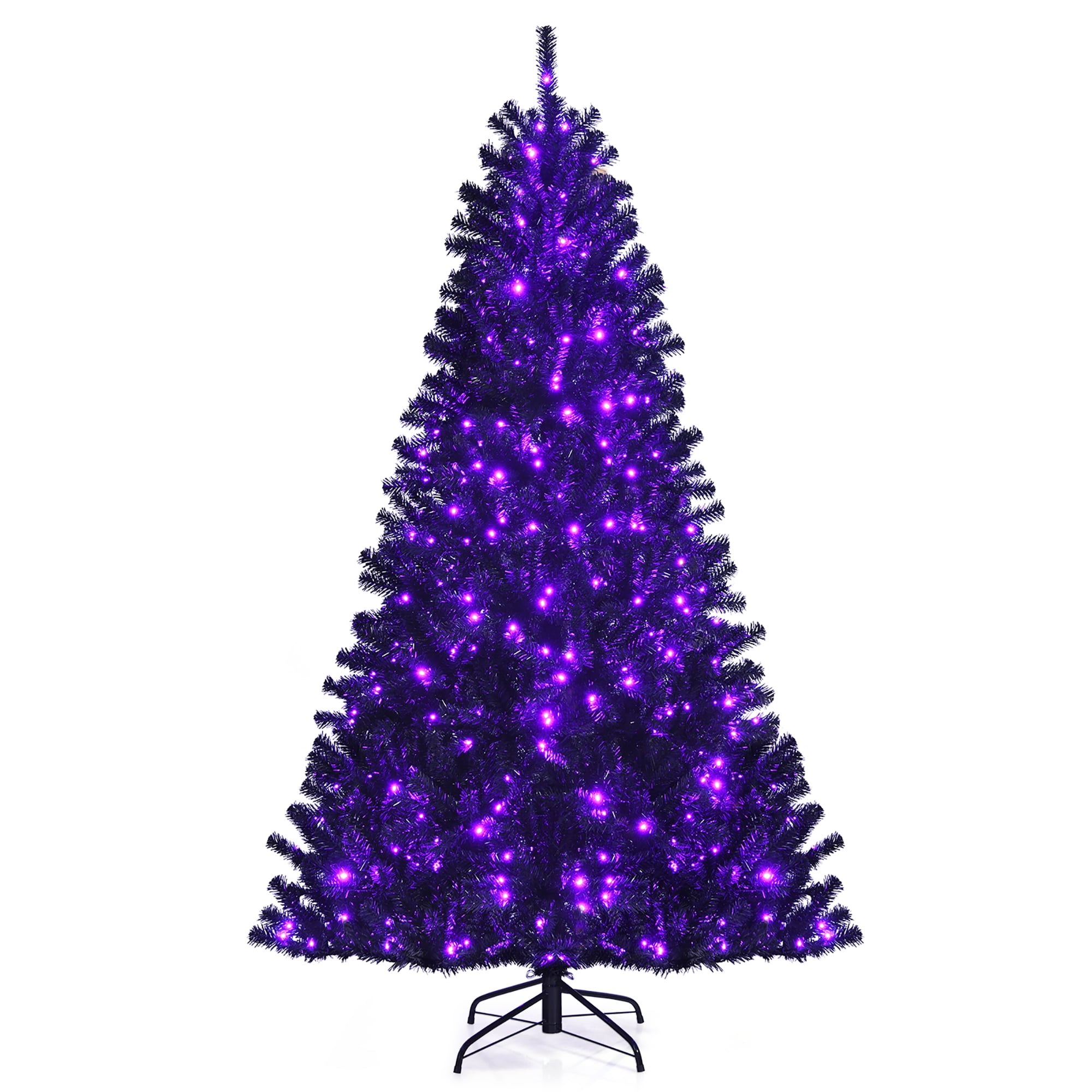 Click here for Costway 7ft Pre-Lit Pvc Christmas Halloween Tree B... prices