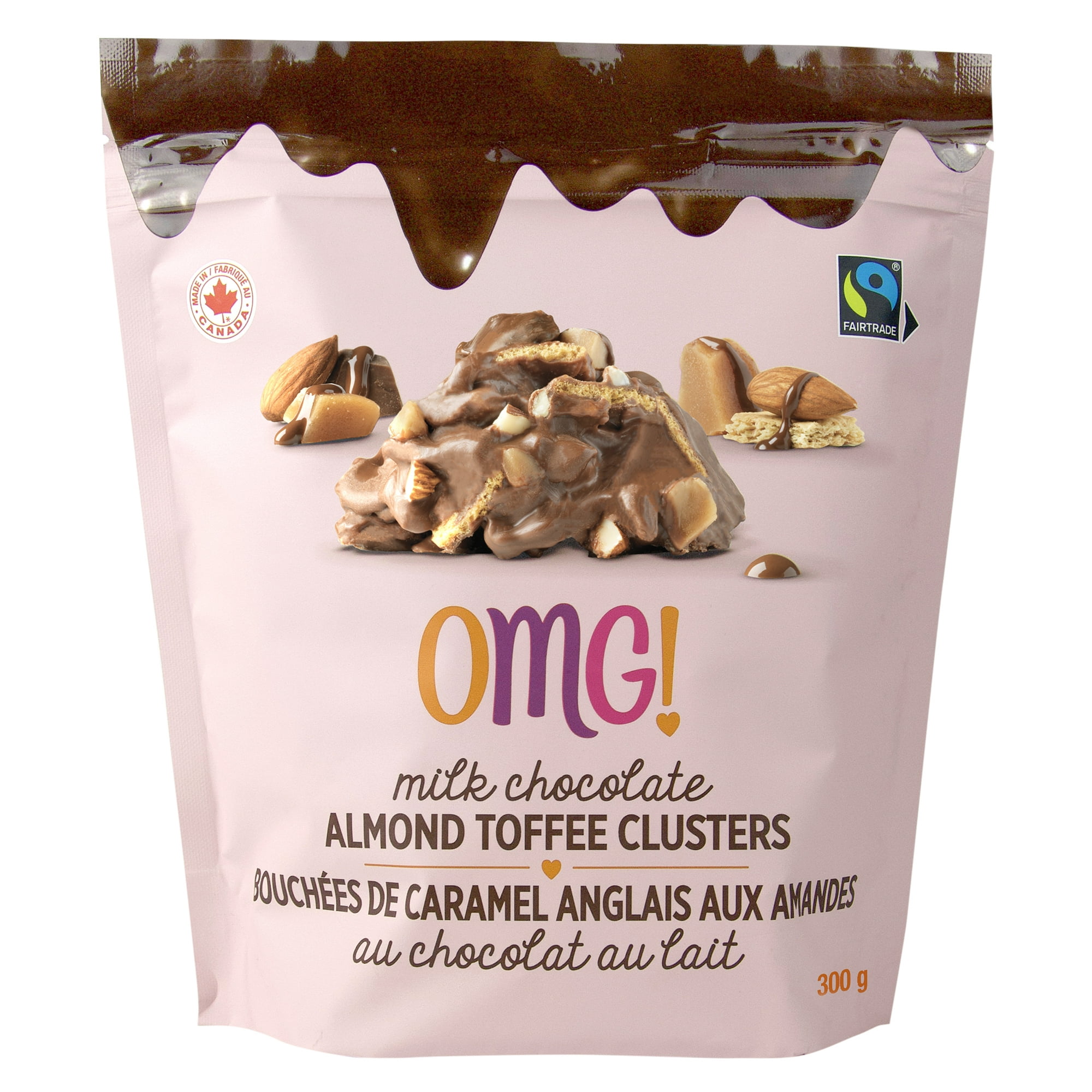 Click here for Omgs Candy Omg! Milk Chocolate Almond & Toffee Clu... prices
