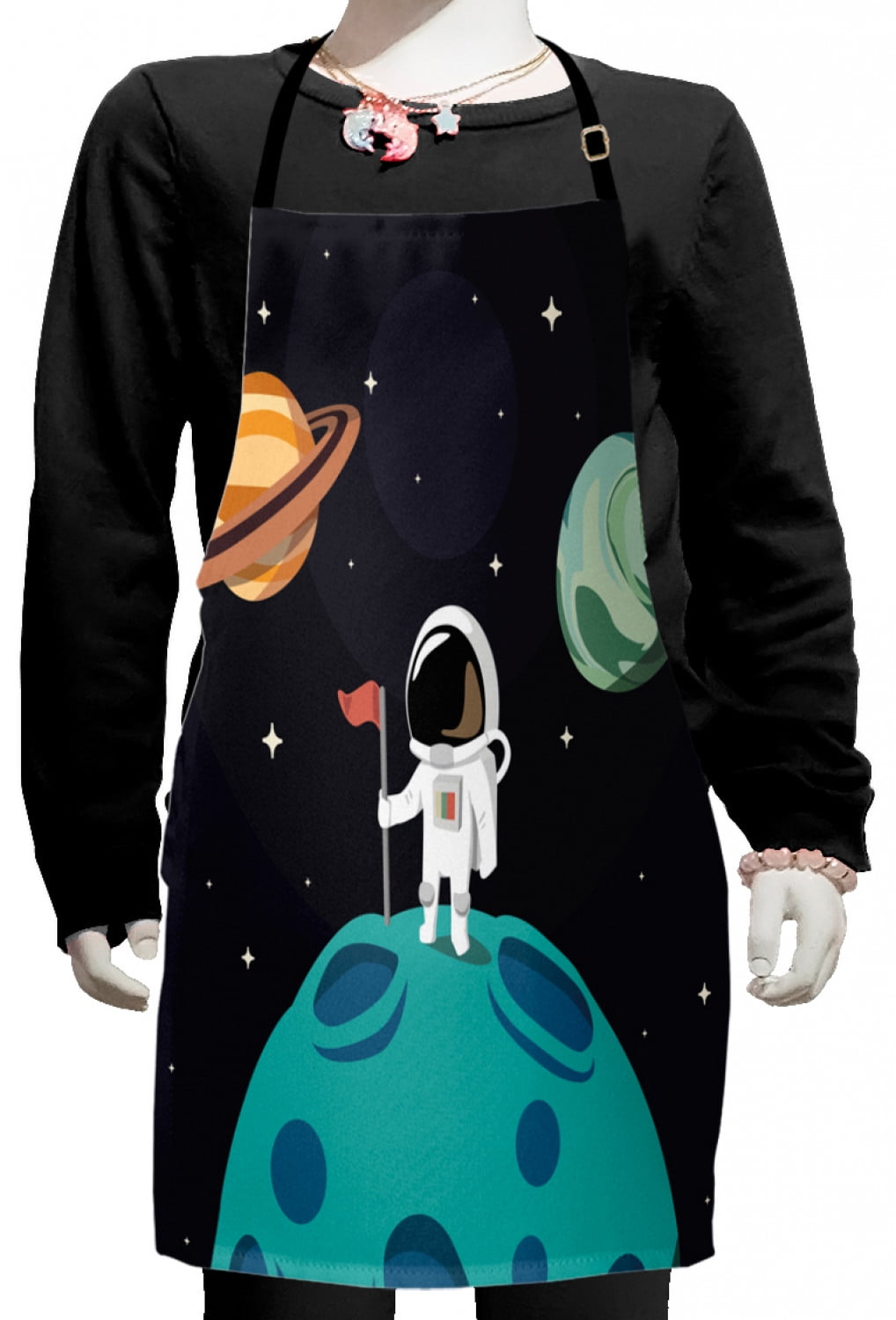 Space Kids Apron, Planets Earth Mercury Galaxy Neptune Pluto Jupiter ...
