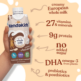 KendaKids Complete Nutrition Shake with Protein & DHA, Chocolate, 8 fl ...