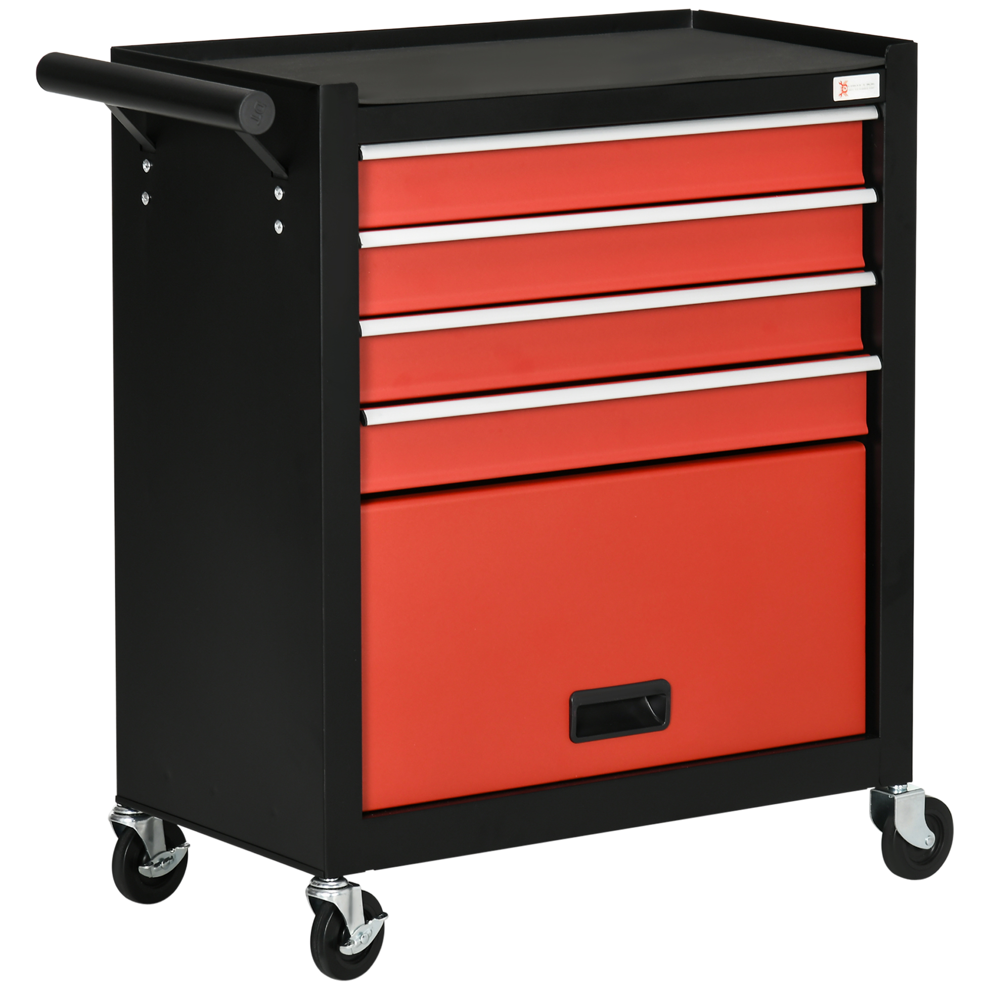 DURHAND 4-Drawer Tool Chest Rolling Tool Box with Storage Cabinet ...