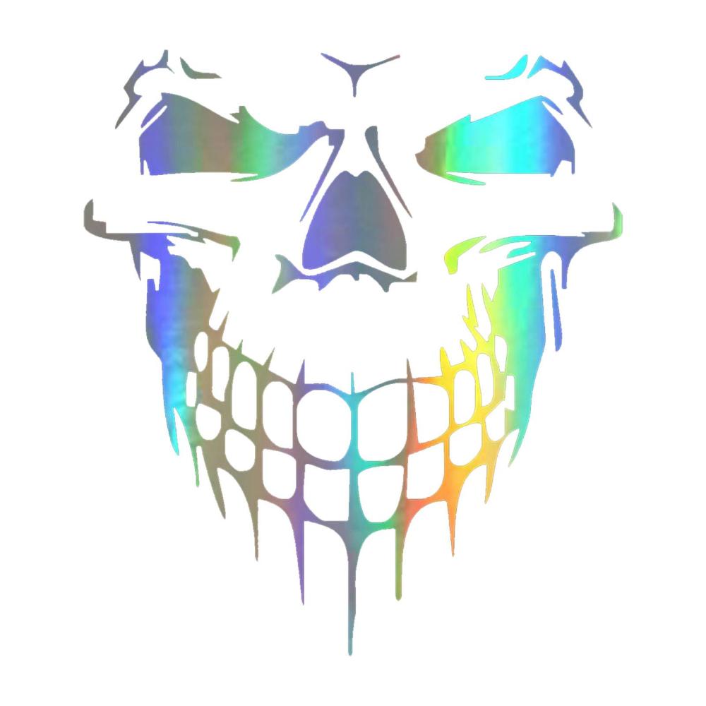 Skull Hood Stickers|Reflective Self-Adhesive Skull Vinyls Car Decals ...
