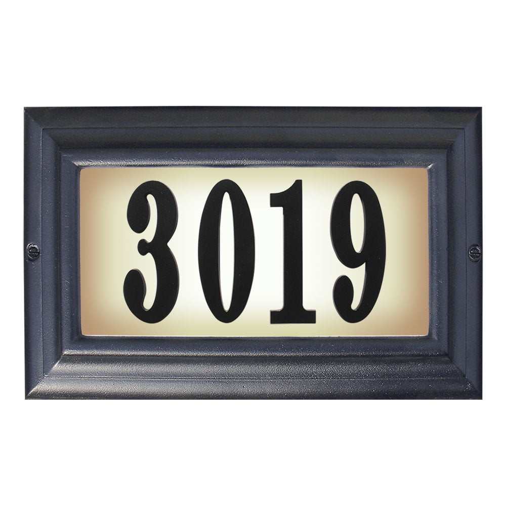 Lighted House Number Fixture