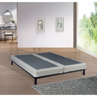 WAYTON, 4” Split Fully Assembled Box Spring for Mattress, Queen ...