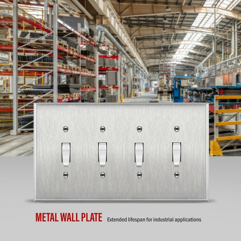 Quad Industrial Cover Plate
