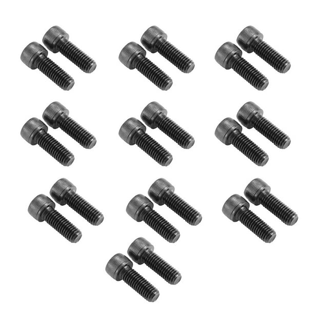 Xinxinyy 20 Pieces Alloy Steel Hexagonal Screw Stud Smooth Screws Bolts ...