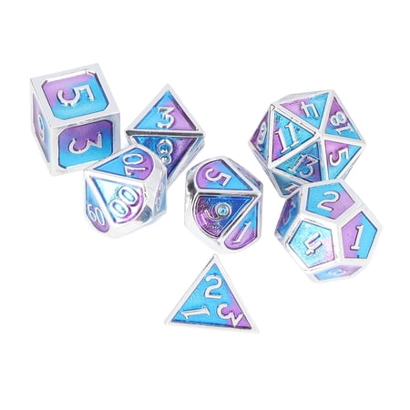 Role Playing Dice, Metal Dice Set Metal Rounded Corners Standard Sizes ...