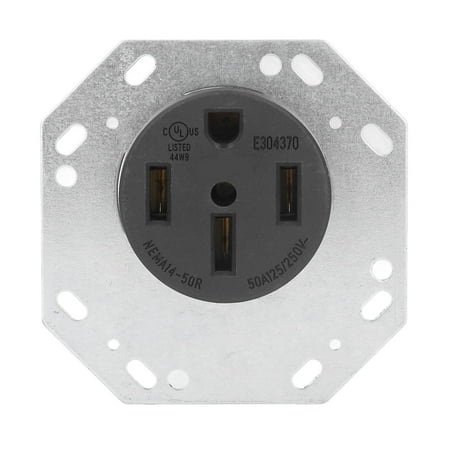 Outlet Socket, Easy To Plug Industrial Receptacle 50A 4 Hole For ...