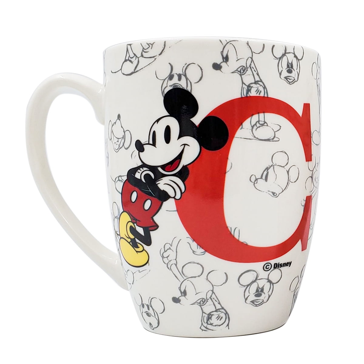 Taza de porcelana Disney Mickey con letra "C" 310ml | Walmart en línea