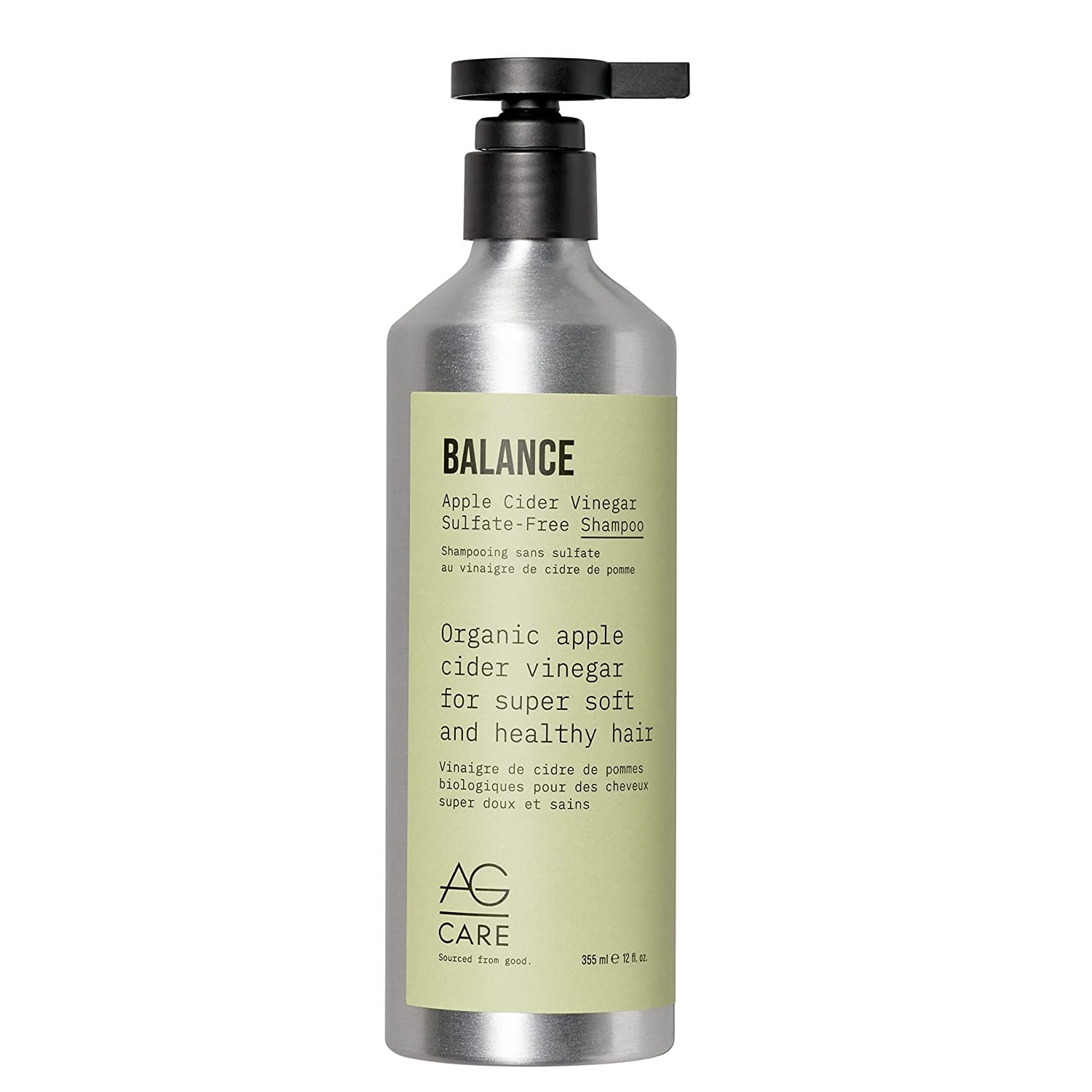 AG Care Balance Apple Cider Vinegar Sulfate-Free Shampoo, 12 oz ...