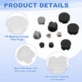 60Pack 5/8"(15.9mm) Plastic Hole Plug, Round Tubing Inserts, Furniture ...