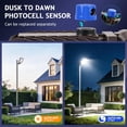 240 Parking Lot Lights Sliding Installation 36000 Lumen Dusk to Dawn ...