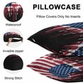 Abstract Art American Flag Outdoor Pillow Covers 18x18 Inch Throw ...