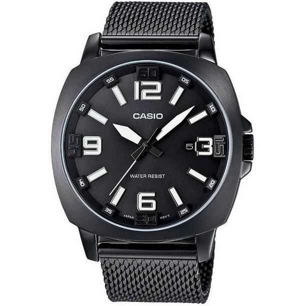Casio - Men's Casual Analog Watch, Mesh Band - Walmart.com - Walmart.com