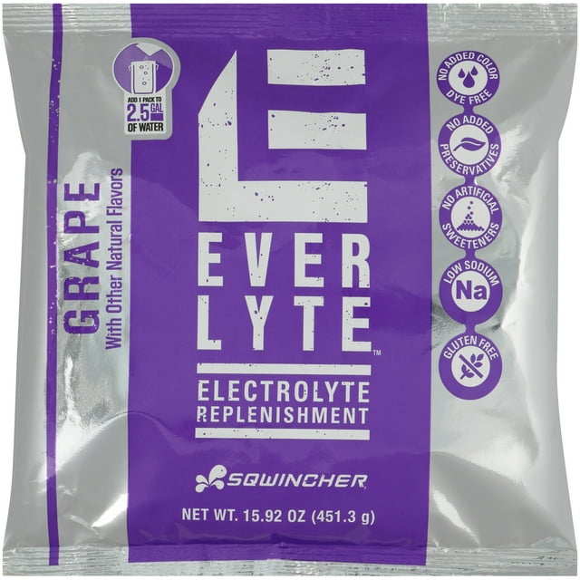 Sqwincher® EverLyte™ Grape Electrolyte Replenishment Powder Mix 15.92 ...