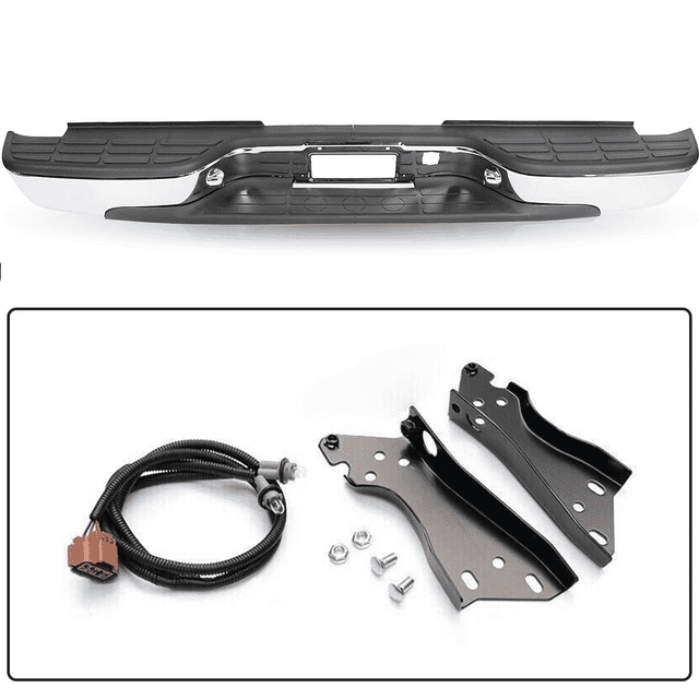 Chrome Steel Rear Bumper For 1999-2006 Chevy Silverado GMC Sierra 1500 ...