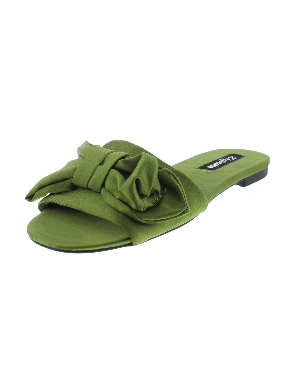 Zigi Soho Womens Valiant Satin Open Toe Flat Sandals - Walmart.com