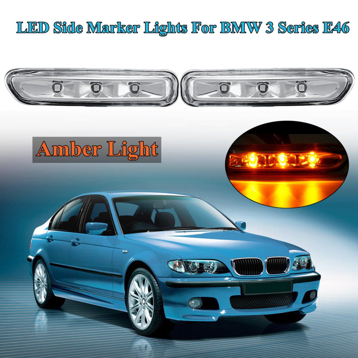 A Pair For BMW 3 Series E46 4Dr 2Dr Coupe 1999-2003 LED Turn Indicator ...
