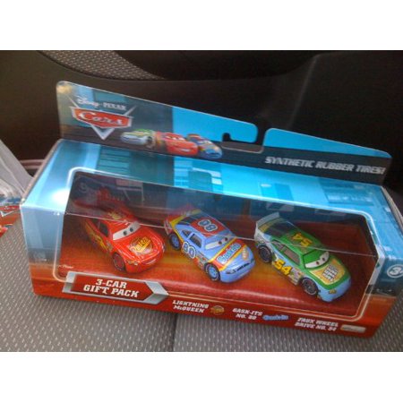 Disney / Pixar CARS Movie 155 Die Cast Cars with Lenticular Eyes 3Car Gift Pack Lightning ...