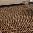 Superior Natural Diamond Collection Hand Woven Jute Rug - Black ...