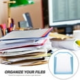 YuYiSan Useful Folder Handheld File Pouch Plastic Reusable File Storage ...