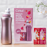 Cirkul 32oz Kit: Rose Gold Stainless Steel Bottle, Lid, 2 Flavor ...