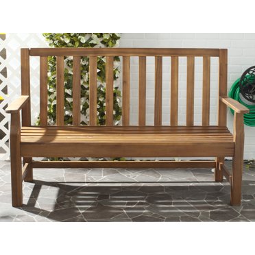 Safavieh Mischa Indoor/Outdoor Acacia Bench with Center Lift - Walmart.com