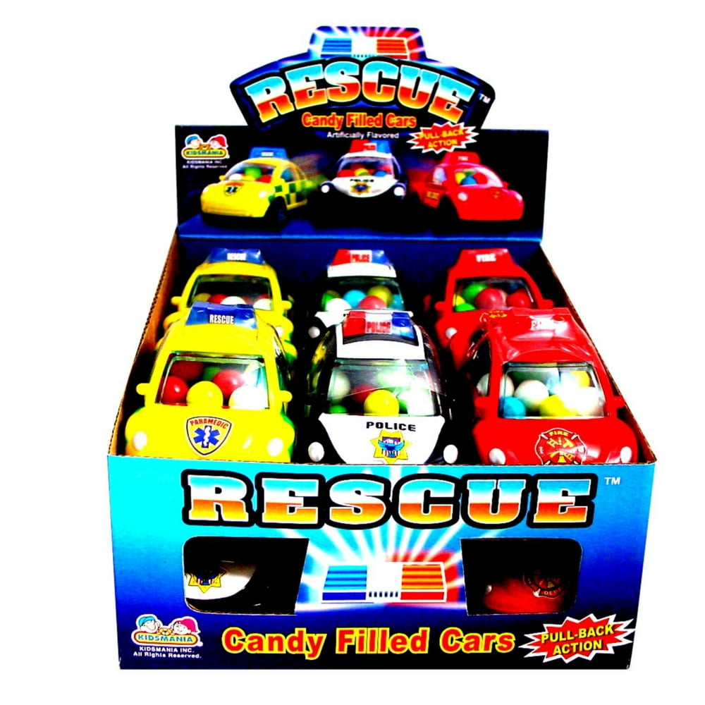 Kidsmania Rescue Candy Filled Cars, 12 Count (SUGAR CANDY - NOVELTIES ...