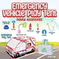 Ambulance Pop-Up Play Tent for Kids with Sounds & Doctor Kit - Indoor ...