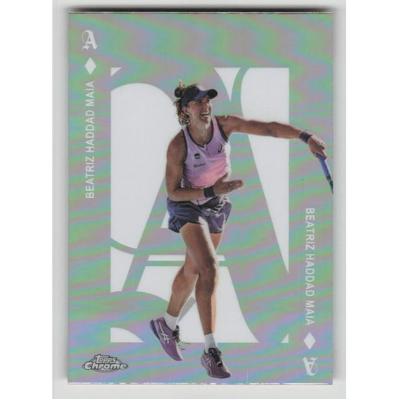 2025 Topps Chrome Tennis All-Etch Beatriz Haddad Maia #ACE-15 Refractor ...